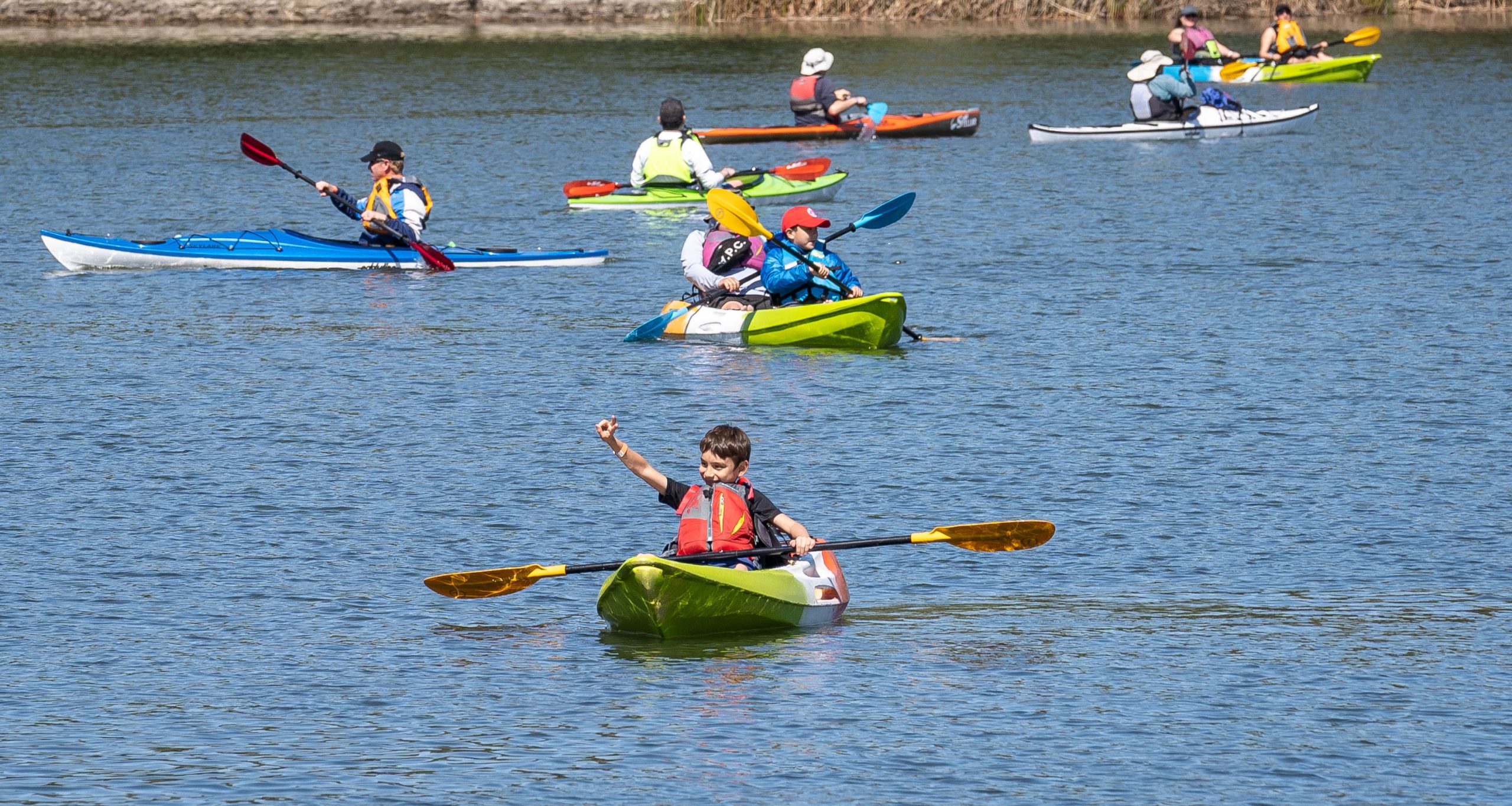 Paddlefest makes splash: Kayak enthusiasts ply Lodi Lake during 8th ...