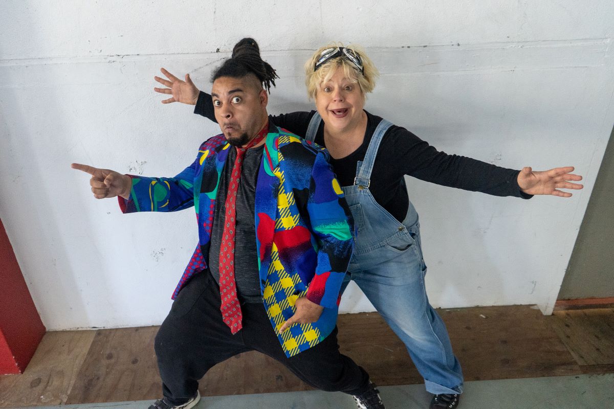 Review: Sara Toby Moore and friends clown, heal, in zany ‘Atomic Comic’ - Local News Matters