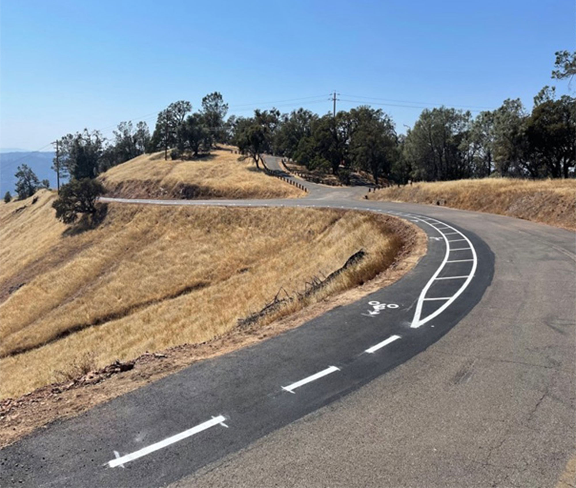 Construction work begins to add 22 bicycle turnout lanes at Mount ...