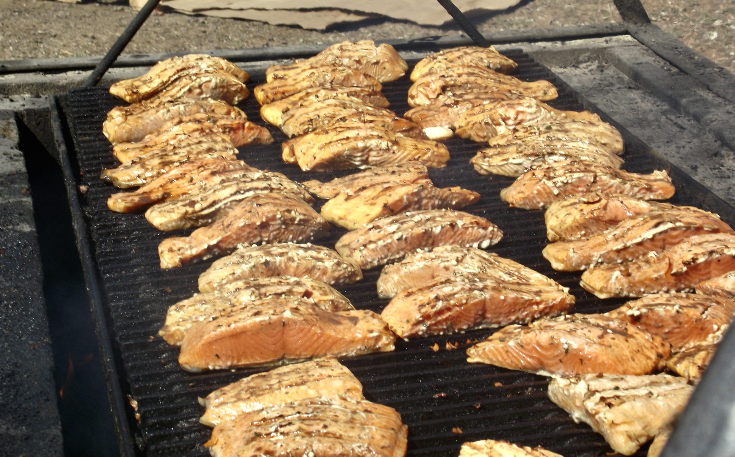 World’s largest salmon barbecue in Fort Bragg cooks salmon to save them ...