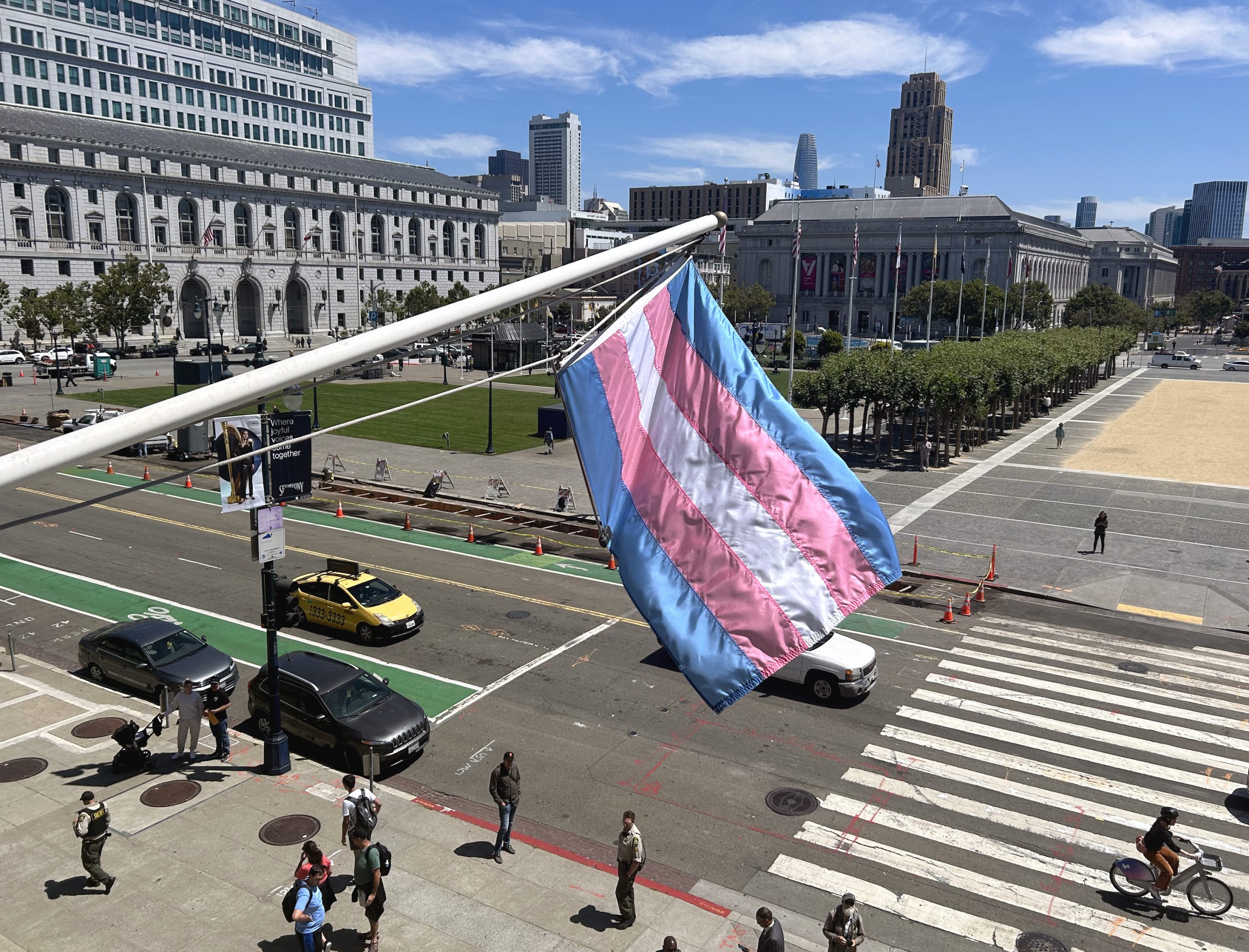 San Francisco mayor raises transgender flag at city hall for ...