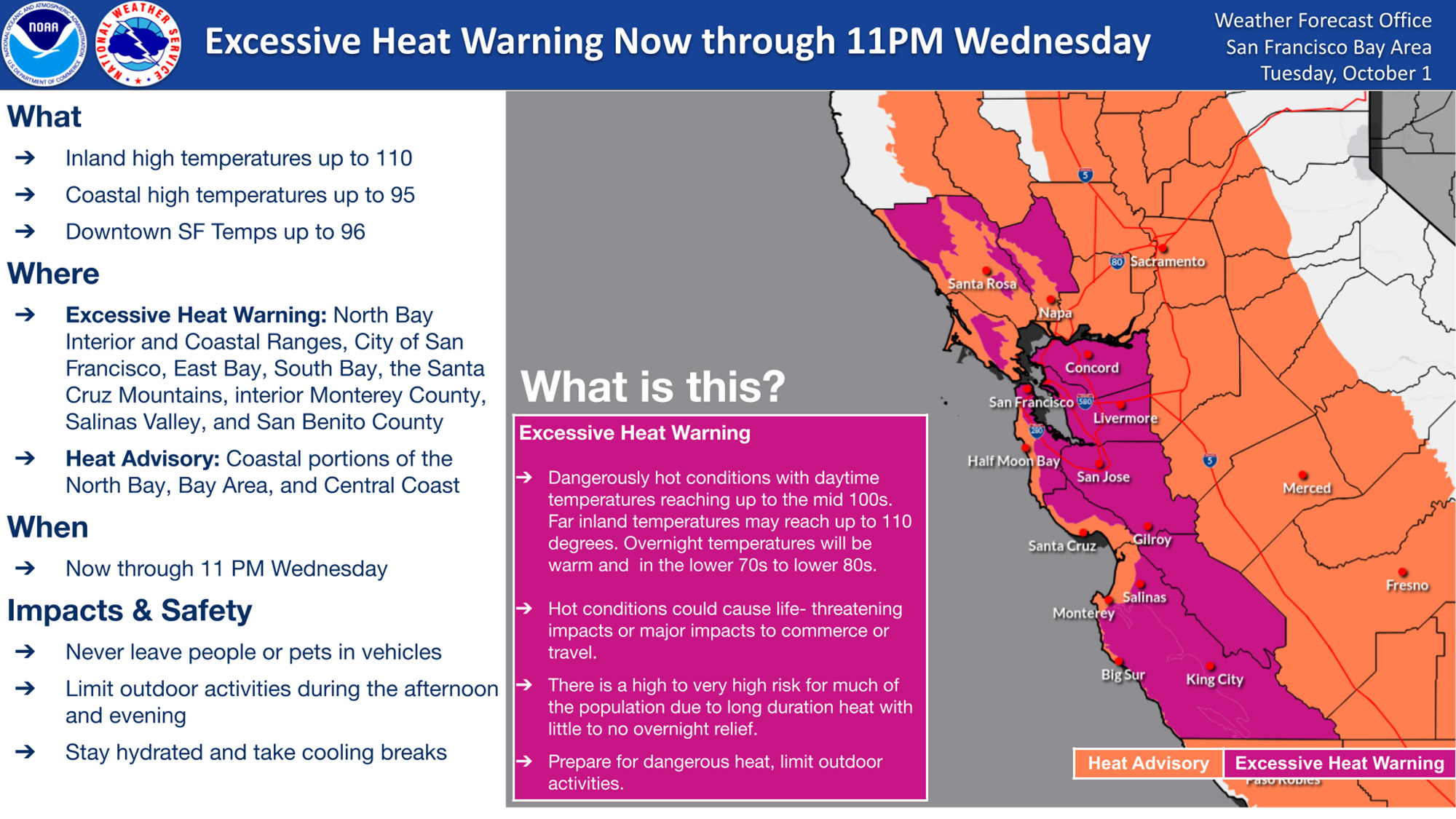 Temperatures as high as 110 degrees expected in parts of Bay Area ...